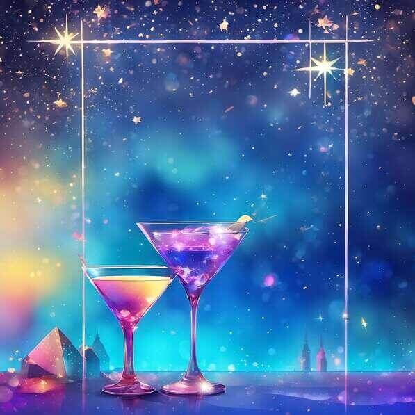 Download Cocktail Glasses with Starry Background Backgrounds Online ...