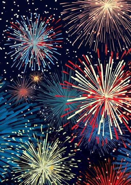 Download Colorful fireworks in the night sky Backgrounds Online ...