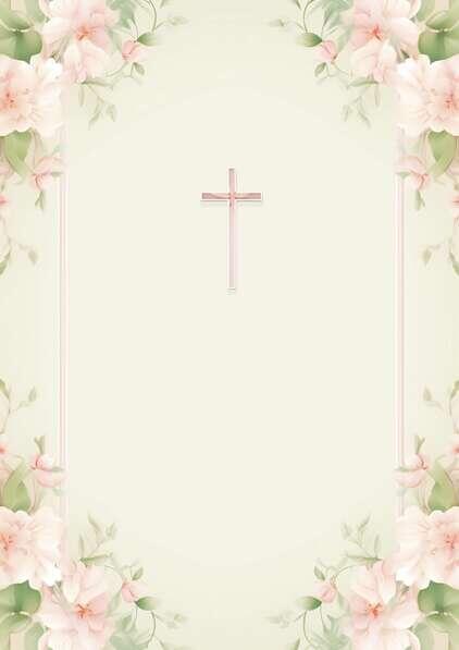 Download Pink Floral Religious Background with Cross Backgrounds Online ...