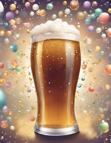 Download Cheers to a Celebration with Beer and Colorful Balloons ...