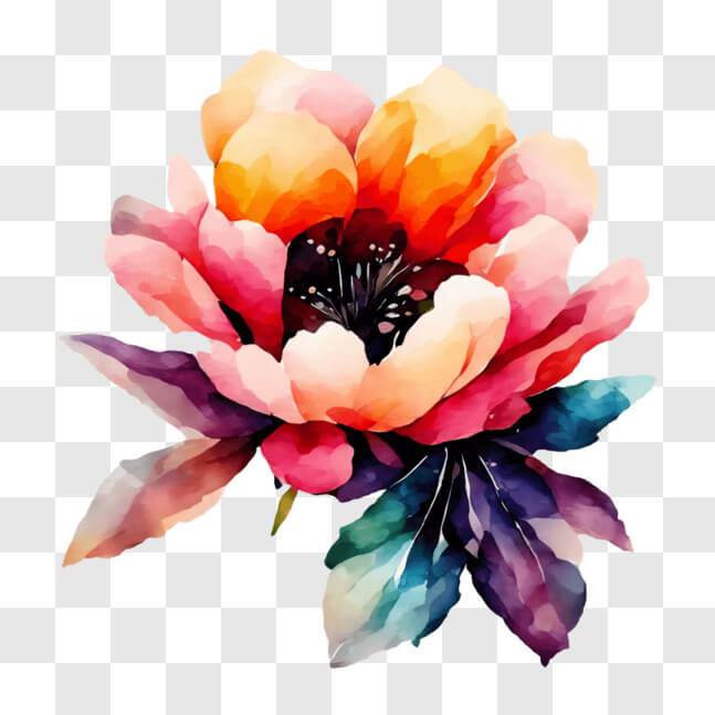 Download Colorful Watercolor Flower for Home Decor and Floral ...