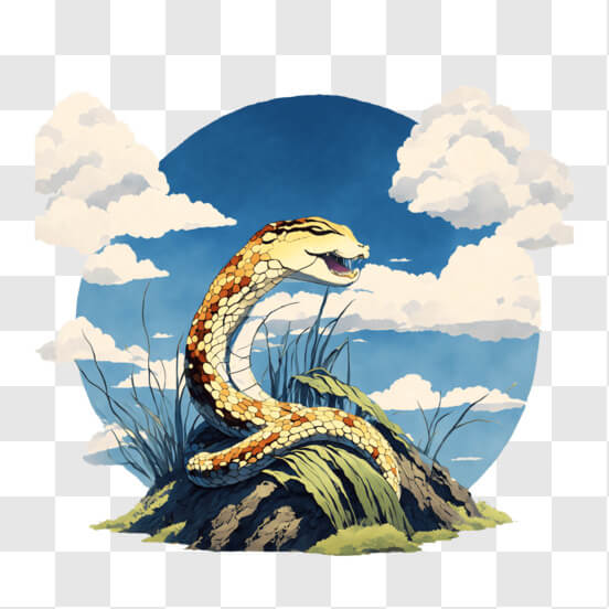 Download Harry Potter and the Goblet of Fire Fan Art: Snake with Stars ...