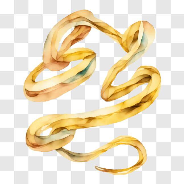 Download Gold-colored Snakes Wrapped Around Each Other PNG Online ...