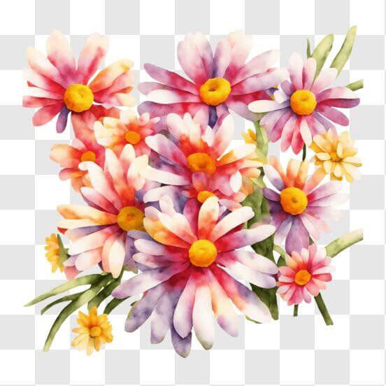 Retro Daisy PNG - Download Free & Premium Transparent Retro Daisy PNG ...