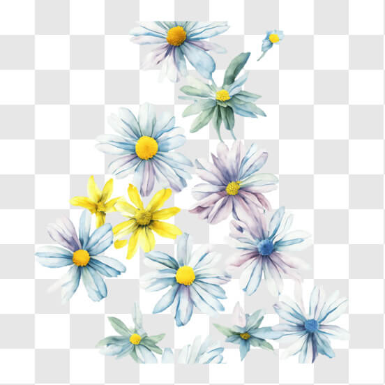 Retro Daisy PNG - Download Free & Premium Transparent Retro Daisy PNG ...