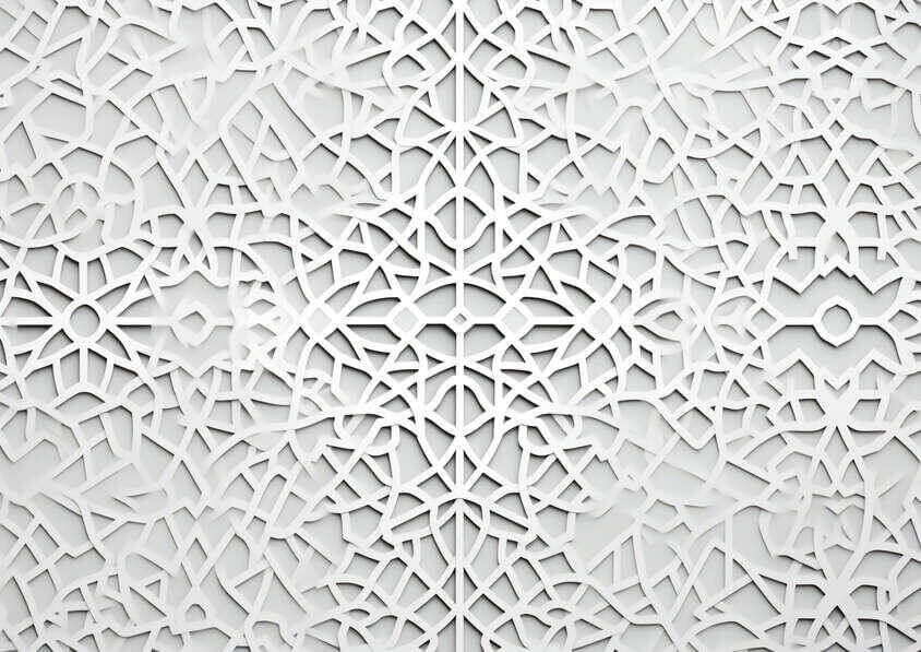 Download White Background with Hearts and Diamonds Cutout Pattern ...