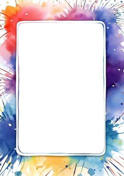 Download Colorful Watercolor Paint Splash Frame Backgrounds Online ...