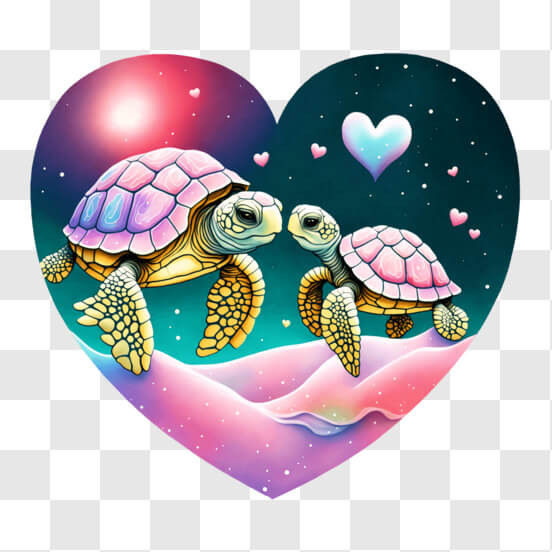 Download Baby and Adult Turtles in Underwater Ecosystem PNGs Online ...