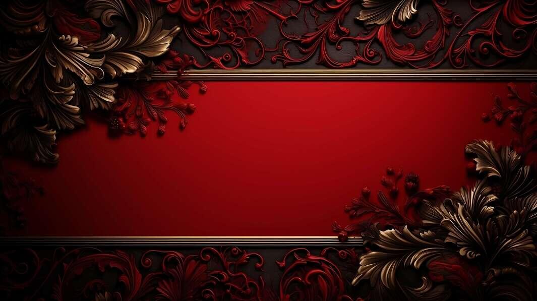 Download Ornate Red and Gold Background Backgrounds Online - Creative ...