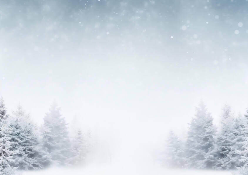 Download Snowy Winter Landscape with Pine Trees and Falling Snowflakes ...