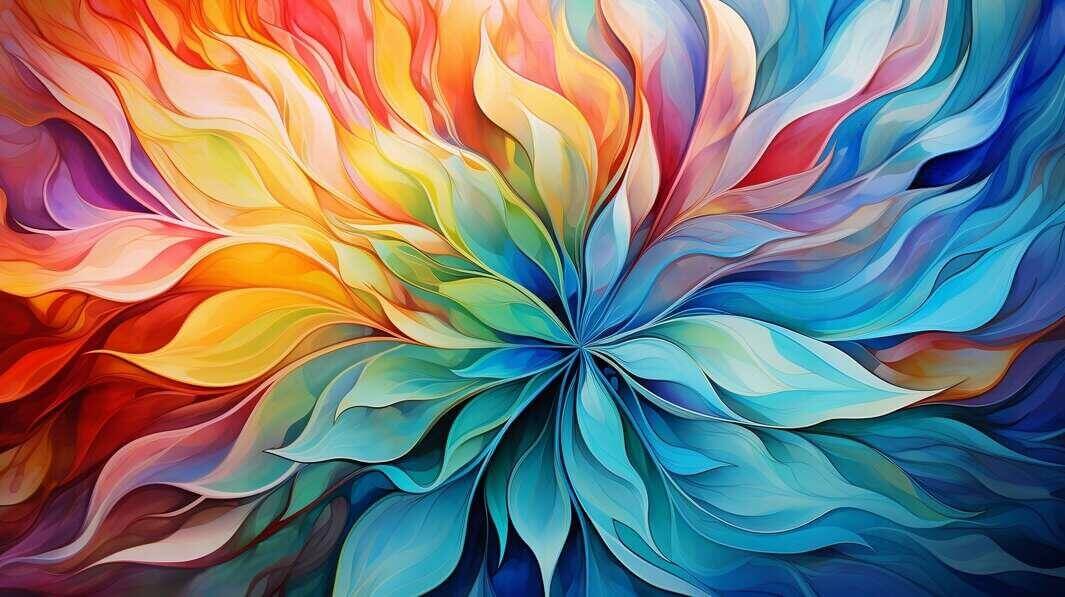 Download Colorful Abstract Flower Painting Backgrounds Online ...
