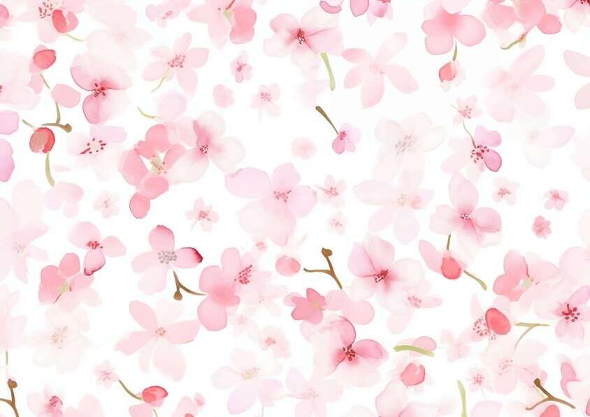 Download Pink Cherry Blossom Seamless Pattern Backgrounds Online ...