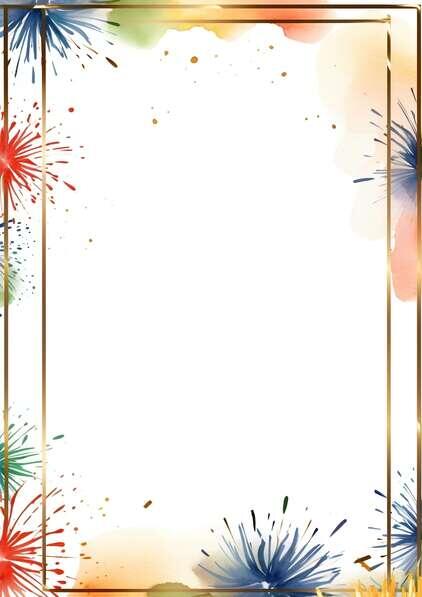 Download Colorful Flowers and Fireworks Frame Backgrounds Online ...