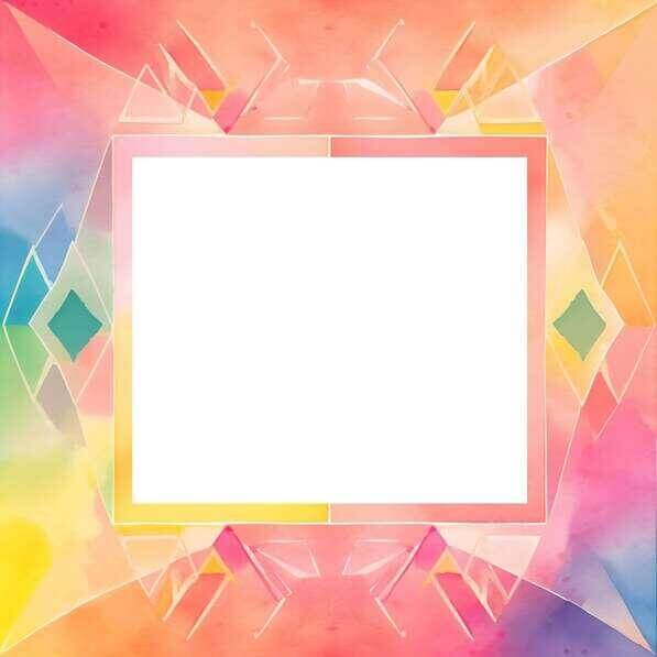 Download Colorful Abstract Frame with Geometric Shapes and Empty Space ...