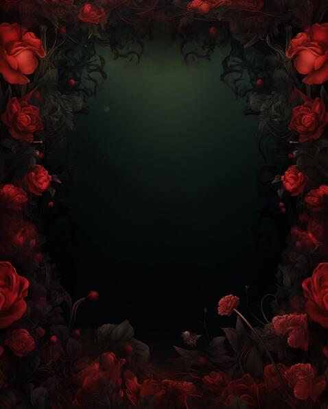 Download Dark Background with Red Roses and Black Vines Backgrounds ...