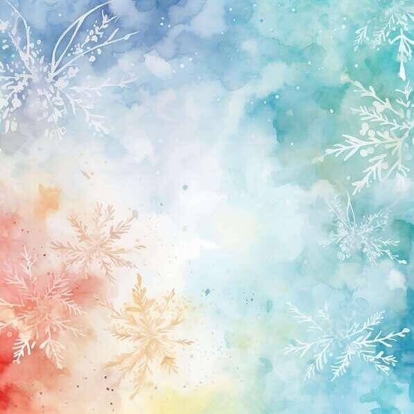 Download Colorful Snowflake Watercolor Background Backgrounds Online ...