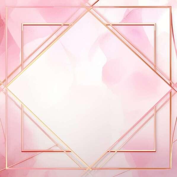 Download Pink and Gold Square Frame for Wedding Invitations and Designs ...