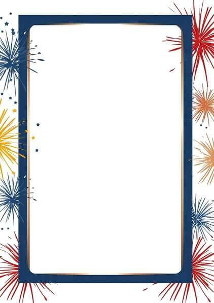 Download Fireworks Frame Background Backgrounds Online - Creative Fabrica