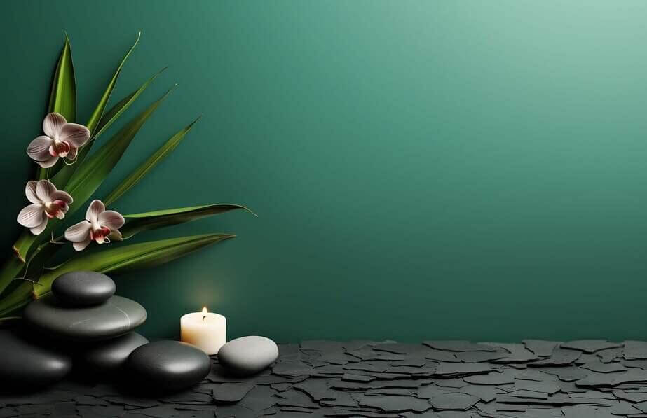 Download Spa Room with Stones, Candles, and Orchid Flower Backgrounds ...