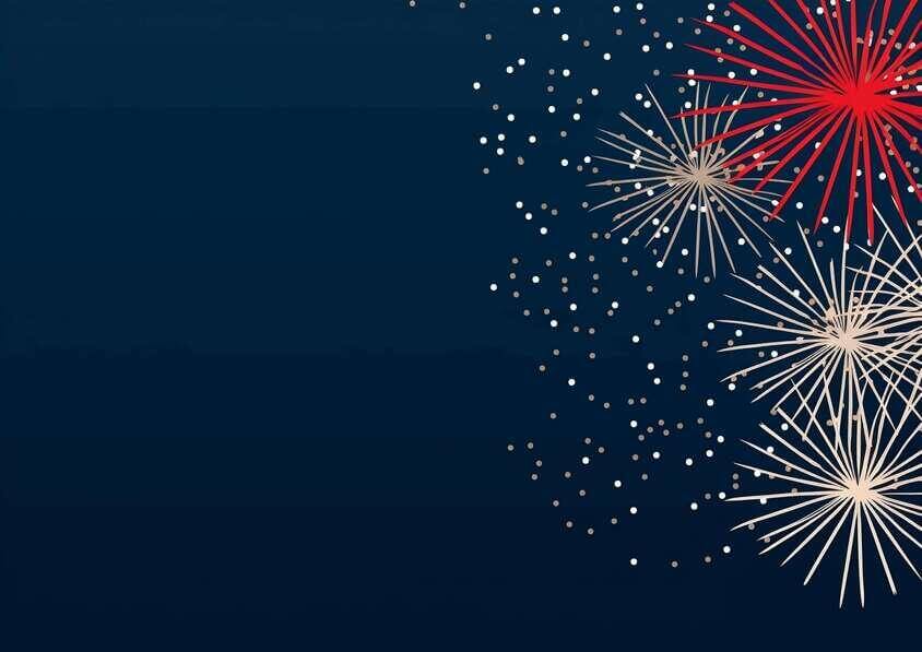 Download Colorful Fireworks Display on Blue Background Backgrounds ...