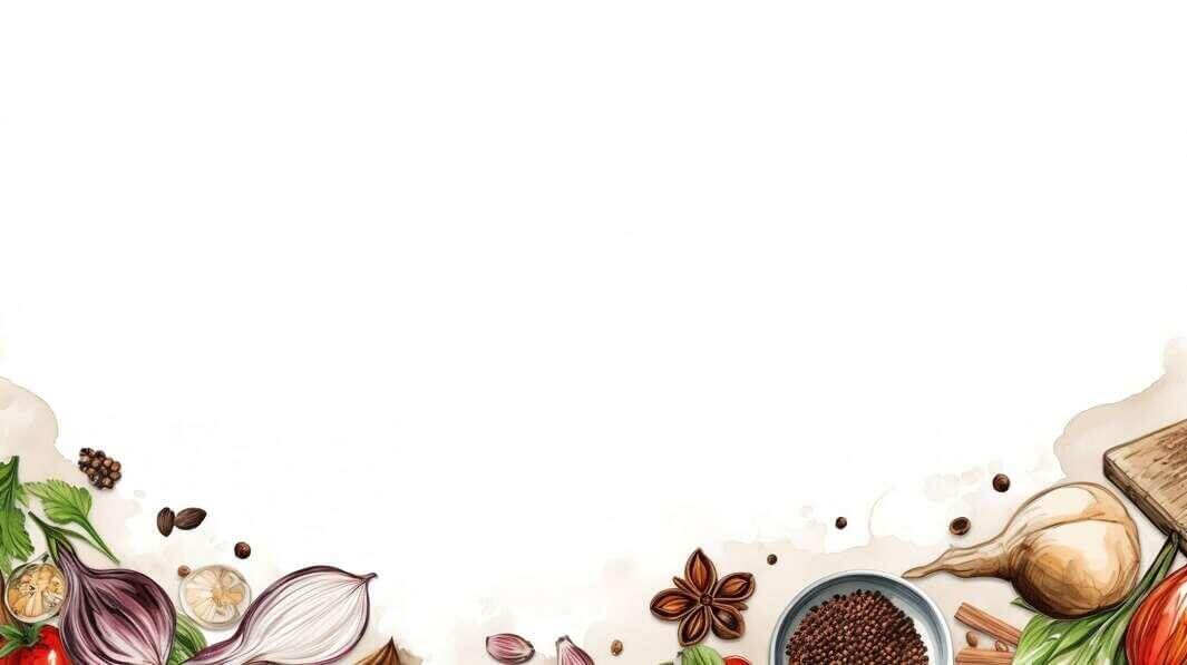 Download Arrangement of Food Items on White Background Backgrounds ...