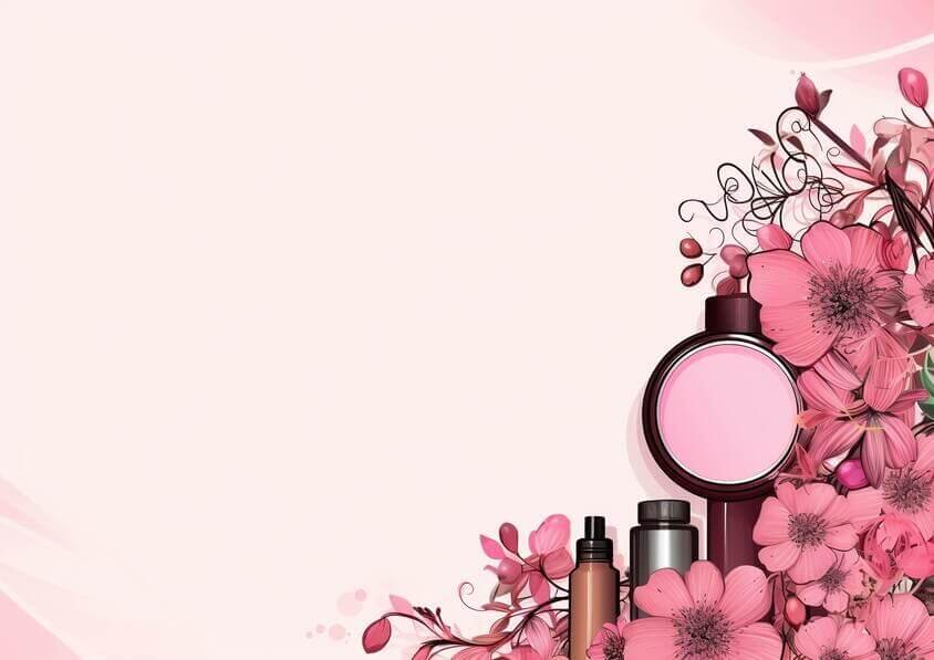 Download Beauty and Fashion with Pink Background and Cosmetics ...