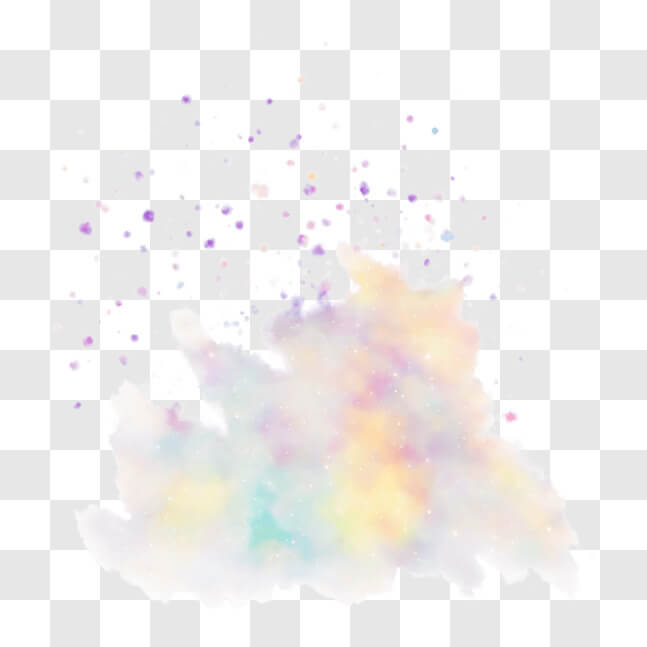 Download Watercolor Splash with Colorful Sprinkles Background PNGs ...