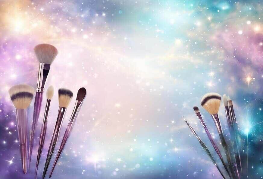 Download Colorful Makeup Brushes on a Background Backgrounds Online ...