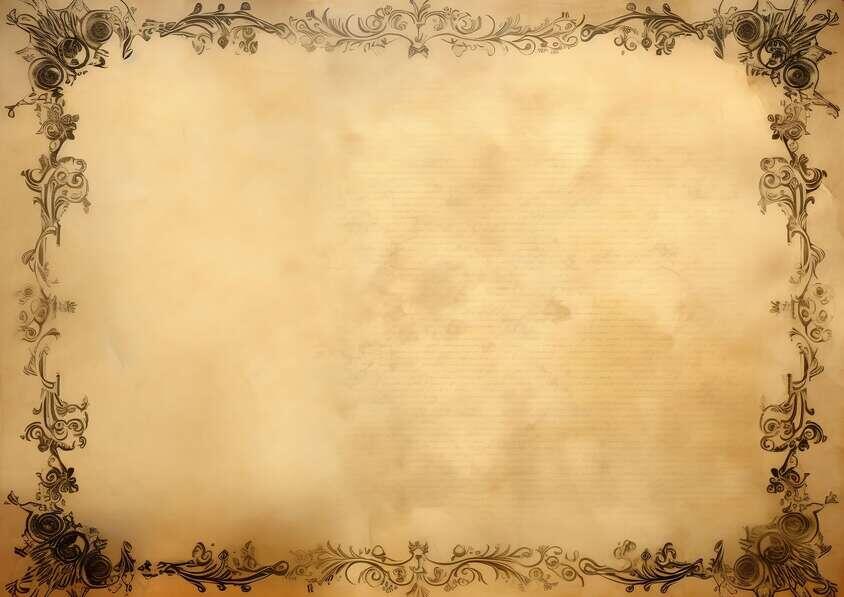 Download Vintage Ornate Frame With Floral Design Backgrounds Online