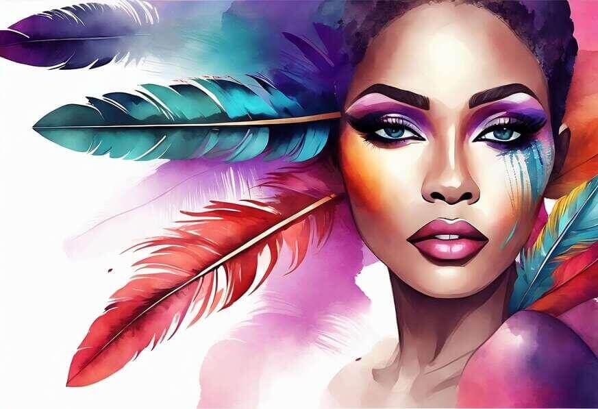 Download Native American Beauty And Culture Illustration Backgrounds