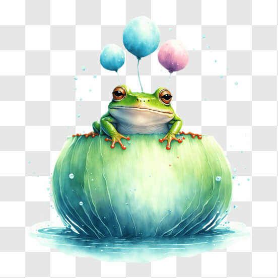 Download Adorable Green Frog for Advertisement or Promotional Material ...