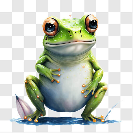Download Adorable Green Frog for Advertisement or Promotional Material ...