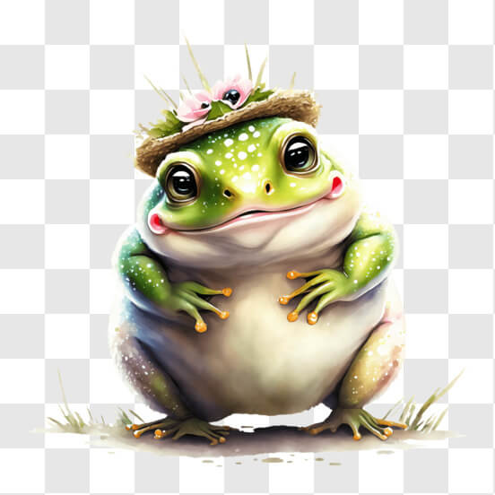 Download Adorable Green Frog for Advertisement or Promotional Material ...