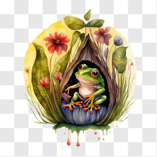 Download Adorable Green Frog for Advertisement or Promotional Material ...