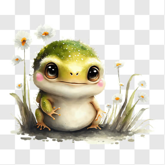 Download Adorable Green Frog for Advertisement or Promotional Material ...