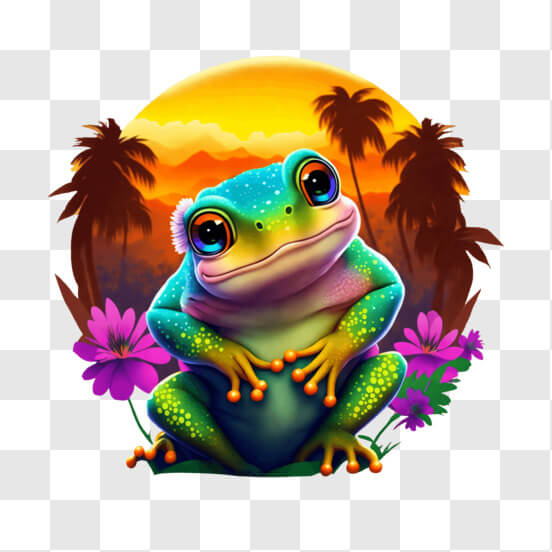 Download Adorable Green Frog for Advertisement or Promotional Material ...