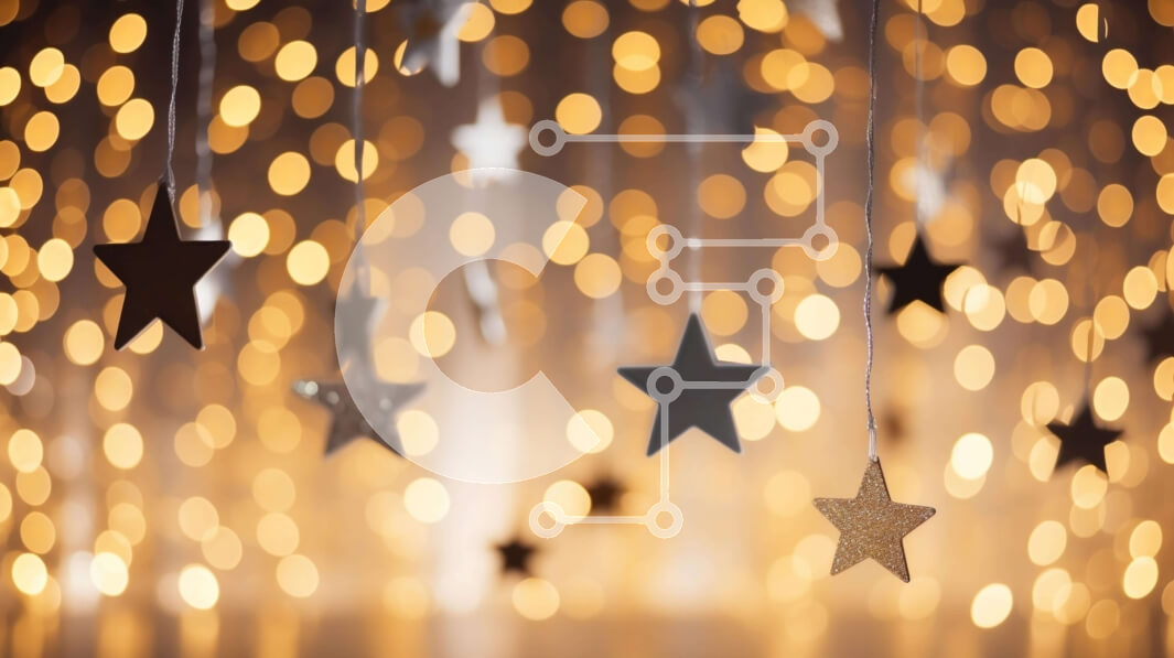 Download Gold Stars String Lights Background for Festive Decorations ...