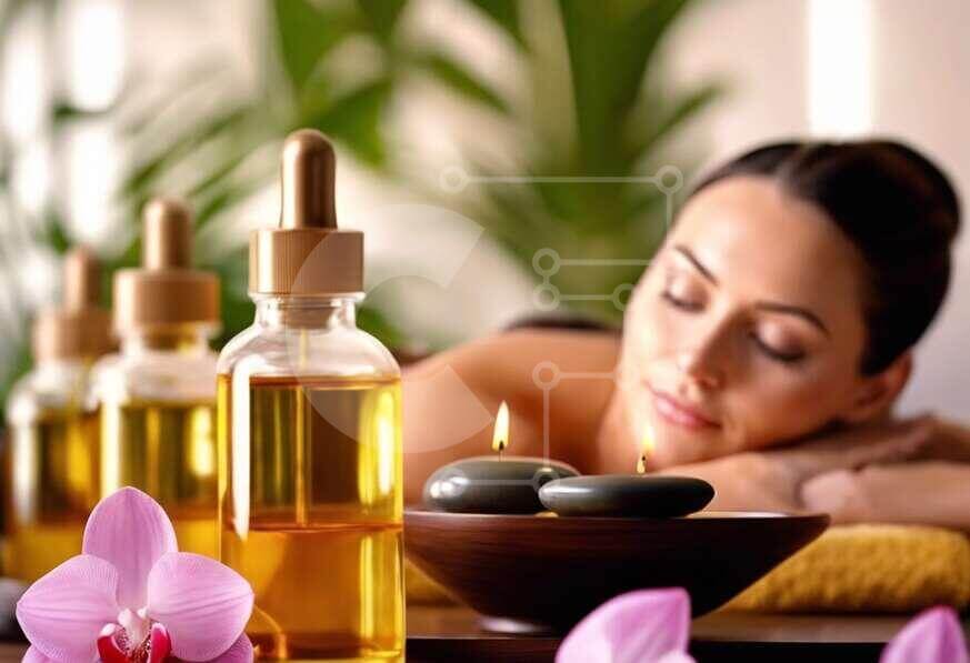 Relaxing Aromatherapy Spa Treatment stock photo | Creative Fabrica