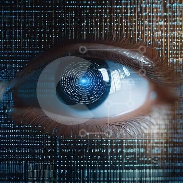 Digital Eye - Technology and Identity Verification stock photo ...