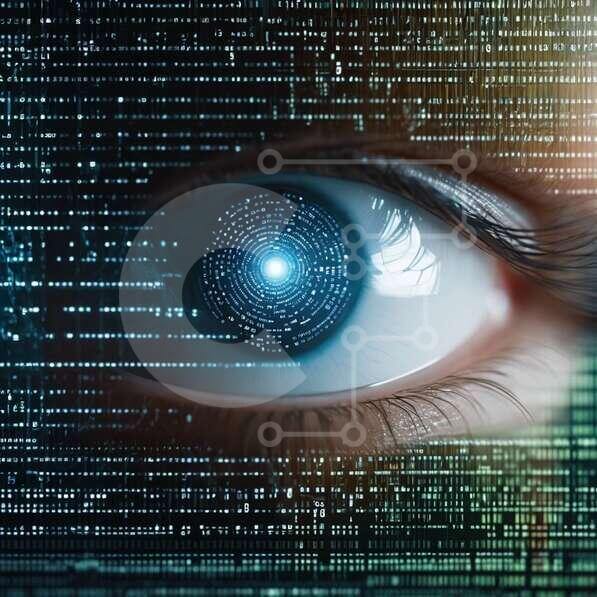 Technological Eye Monitoring and Tracking stock photo | Creative Fabrica