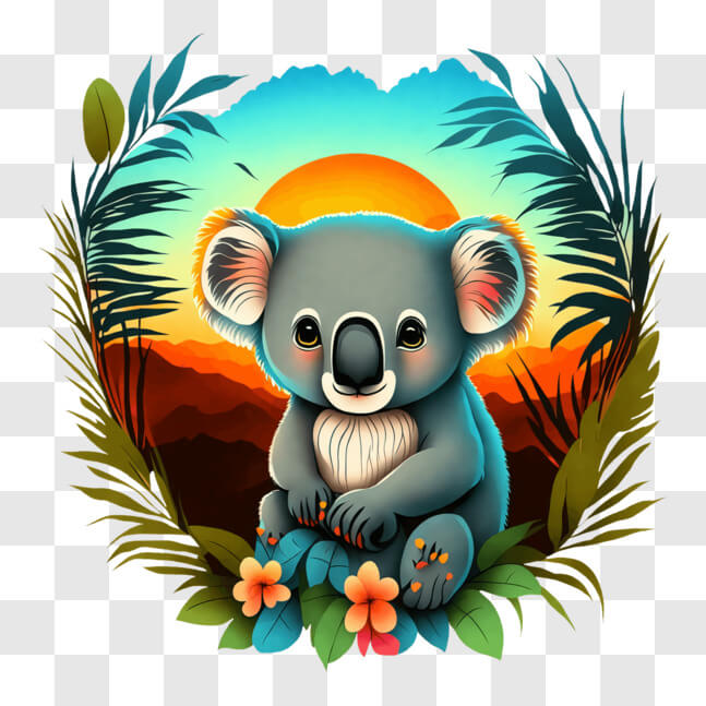 Download Protect and Care for Animals - Cartoon Koala Bear PNGs Online ...