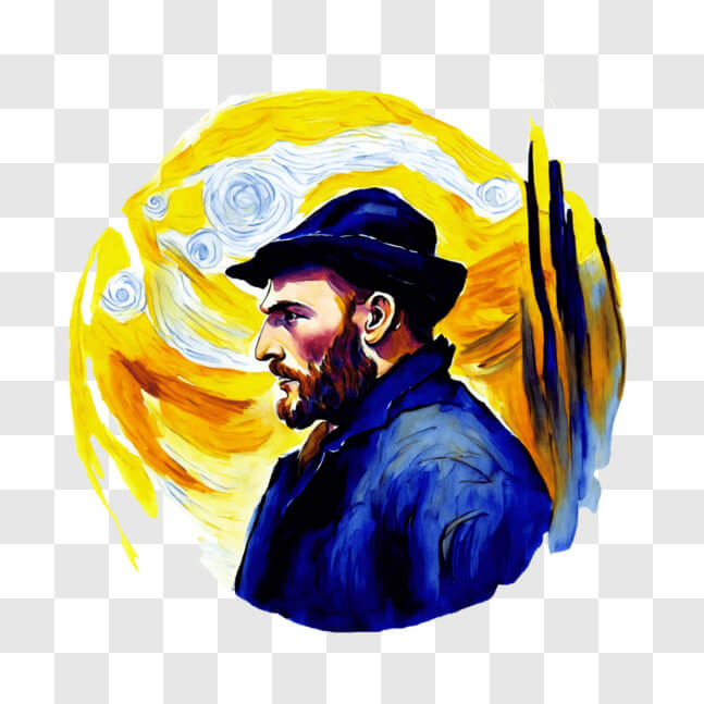 Download Vincent Van Gogh's Painting - Old Man with Beard and Hat PNGs ...
