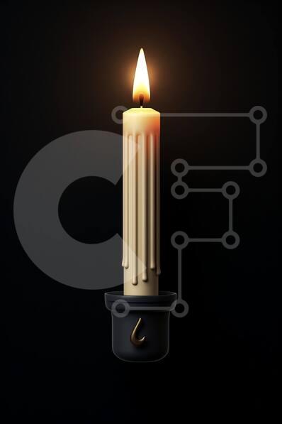 Single Lit Candle for Ambiance and Decoration stock photo | Creative ...
