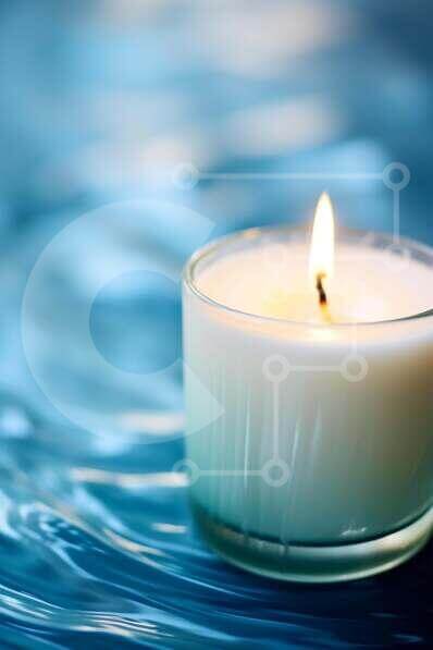 Floating Candle for Ritual or Ceremony stock photo | Creative Fabrica