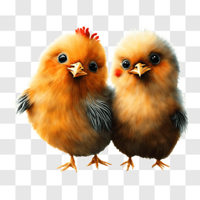 Download Playful Chickens Smiling at the Camera PNGs Online - Creative ...