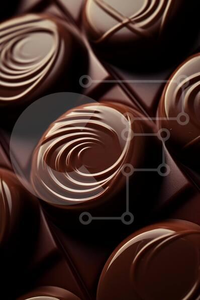 Close-up of Different Chocolate Bars with Unique Shapes and Textures ...