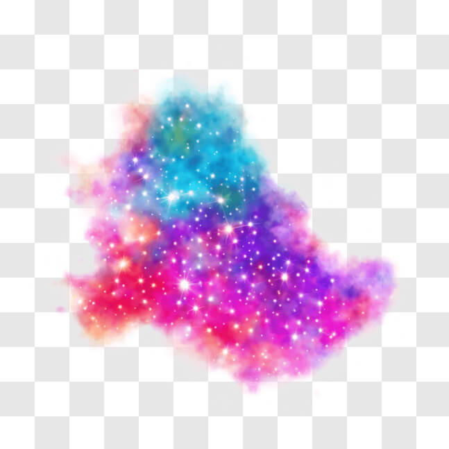 Download Abstract Background with Colorful Paint Splash and Stars PNGs ...