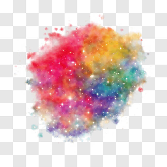 Download Abstract Paint Splatter with Stars and Sparkles PNGs Online ...