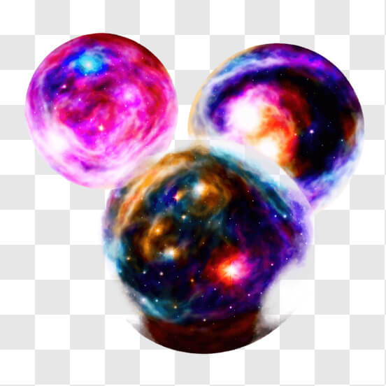 Download Colorful Mickey Mouse Ears in Space PNGs Online - Creative Fabrica