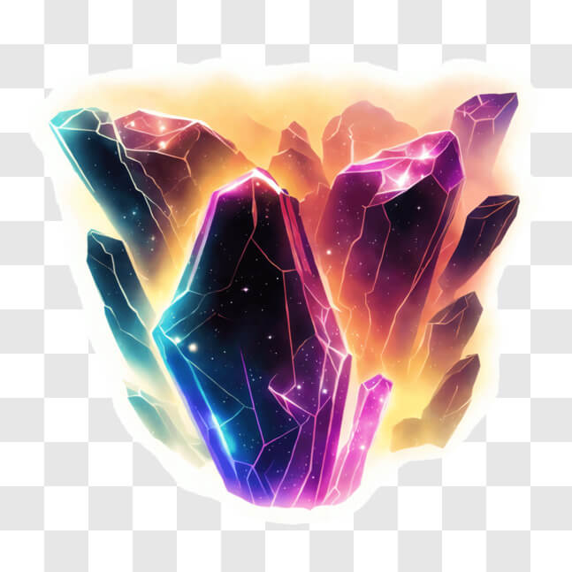 Download Colorful Multicolored Rock Floating in Space PNGs Online ...